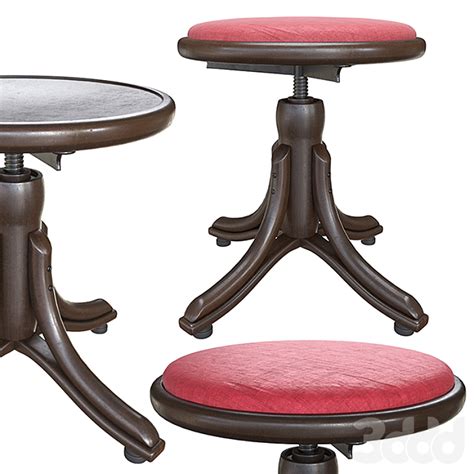 Табурет винтовой для фортепиано - TON stool piano - Стулья - 3D модель
