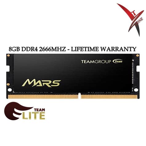 Jual Ram Team Elite 8gb Ddr4 2666 Mhz Mars 1 2v Laptop Sodimm Shopee Indonesia