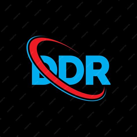 premium vector ddr logo ddr letter ddr letter logo design initials ddr logo linked with circle