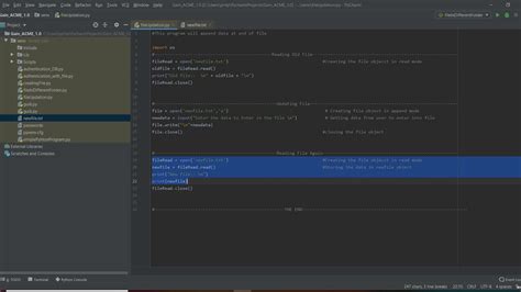Reading Writing And Updating A File In Python Youtube