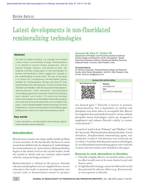 Pdf Comparative Evaluation Of Remineralizing Efficacy Of Biomimetic Self Assembling Peptide On
