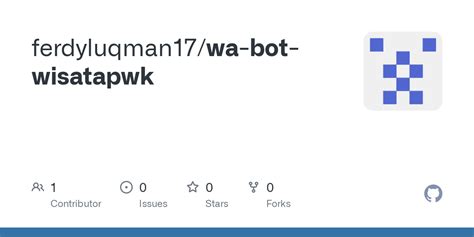 Github Ferdyluqman17wa Bot Wisatapwk
