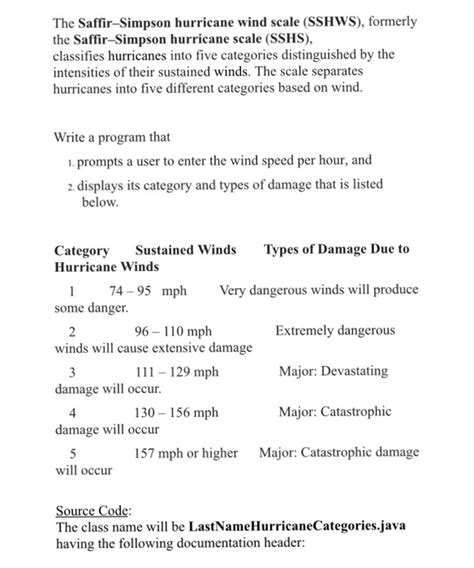 Answered The Saffir Simpson Hurricane Wind Scale Sshws