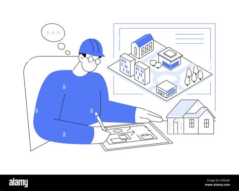 Civil Engineering Isolated Cartoon Vector Illustrations Stock Vector