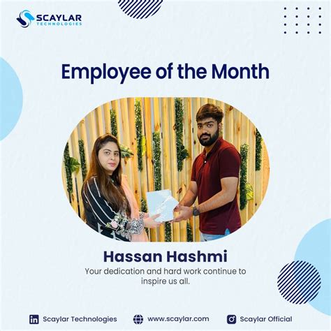 Scaylar Technologies On Linkedin Employeeofthemonth Scaylartechnologies Motivation