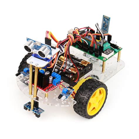 stm32 microcontroller smart car kit tracking and obstacle avoidance