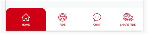 how to add border radius to active tab in createbottomtabnavigator r