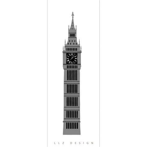 Big Ben As Stencil Print With Llzstencils Use It With Imagination