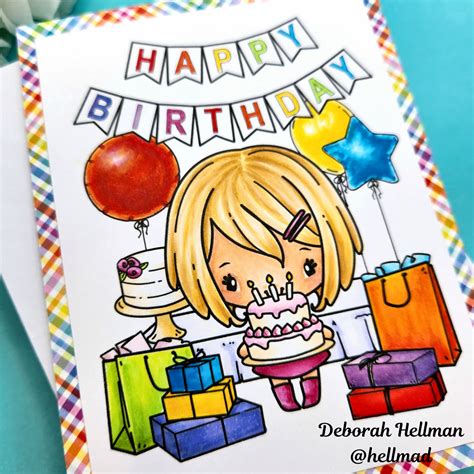 Happy Birthday From Our Guest Designer Deborah Hellman The Greeting Farm