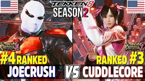 T8 Joecrush 4 Ranked Fahkumram Vs Cuddlecore 3 Ranked Xiaoyu High
