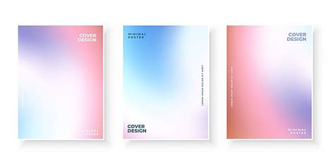Gradient Brochure Vector Design Images Brochure Gradient Cover Template Set For Illustration