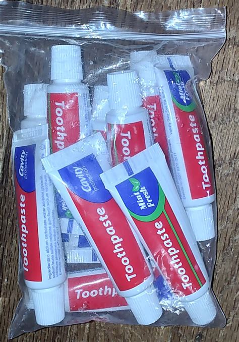 Haifotrva 30 Tubes Bulk Travel Size Toothpasteminiature 088oz25g Small
