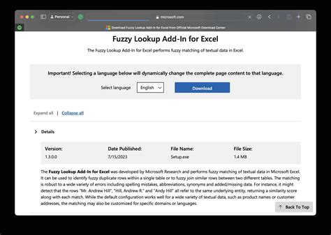 microsoft excel fuzzy lookup add in code2care