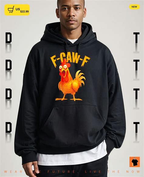 Funny Screaming Chicken F Caw F Meme Shirt Hoodie Sweater Long