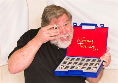 Download Steve Wozniak Holding Prosthetic Eye Wallpaper