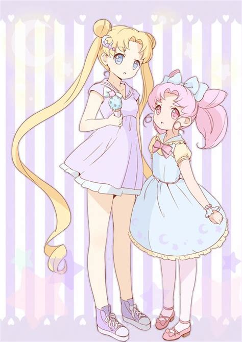 Lolita Sailor Mini Moon Sailor Chibi Moon Sailor Moon Fan Art