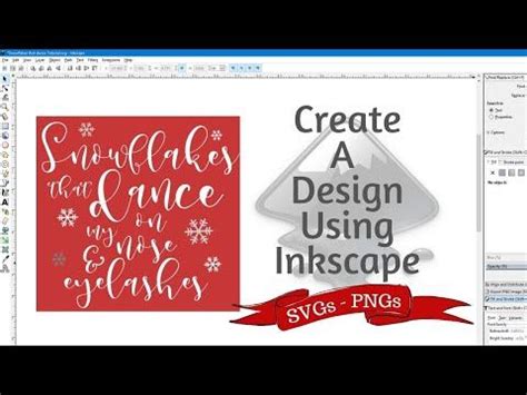 How To Create SVG PNGs In Inkscape Inkscape Tutorial Free Design Software Tutorial Cricut