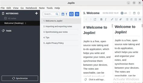 How To Install And Use Joplin Note Taking App On Ubuntu 2204 Its