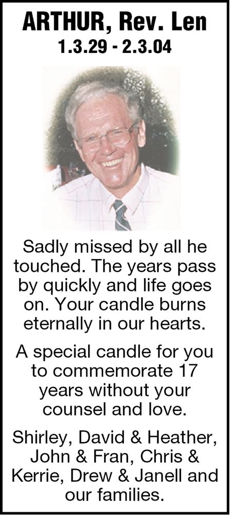 Arthur Rev Len Tributes Illawarra Mercury Illawarra Mercury