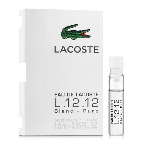 Туалетная вода LACOSTE Eau De Lacoste L.12.12. Blanc Pure 1,5 мл ...