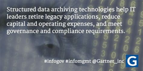 Magic Quadrant For Structured Data Archiving And Application Retirement