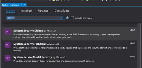 Unable To Find Install Microsoftaspnetidentitycore Plus Nuget