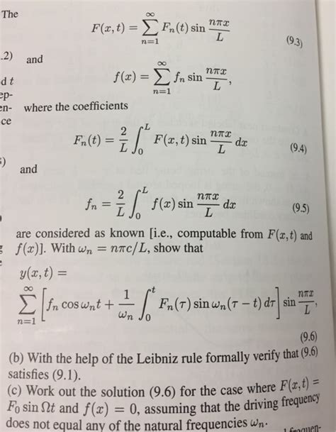 Solved 9 Won Constant Forcing Function In Exercise 8 We