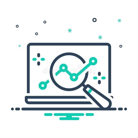 Mix Icon For Research Data And Explore Stock Vector Illustration Of