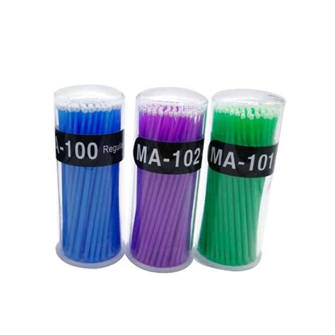 100 Pcsdisposable Tooth Brush Micro Applicator Brushes Dentistry