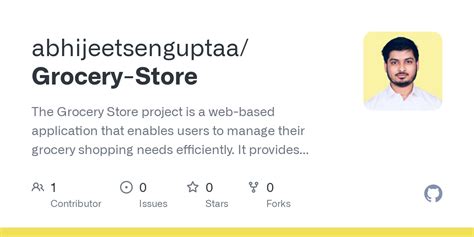 Github Abhijeetsenguptaa Grocery Store The Grocery Store Project Is A Web Based Application