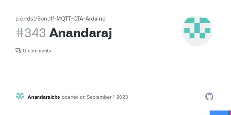 Anandaraj · Issue 343 · Arendstsonoff Mqtt Ota Arduino · Github