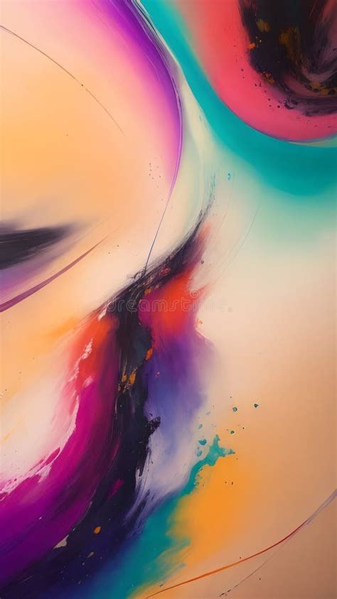 Dynamic Color Shifts Abstract Vibrant Landscape Stock Illustration