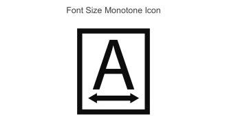 Font Size Monotone Icon In Powerpoint Pptx Png And Editable Eps Format PPT Template