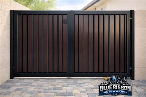 Modern Metal Driveway Gate Custom Steel Privacy Gate Contemporary
