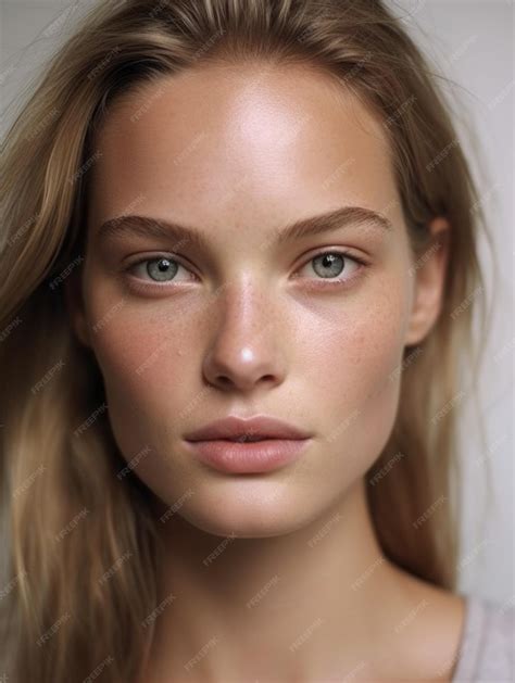 Premium Ai Image Natural Beauty Of Girls Face With No Makeup