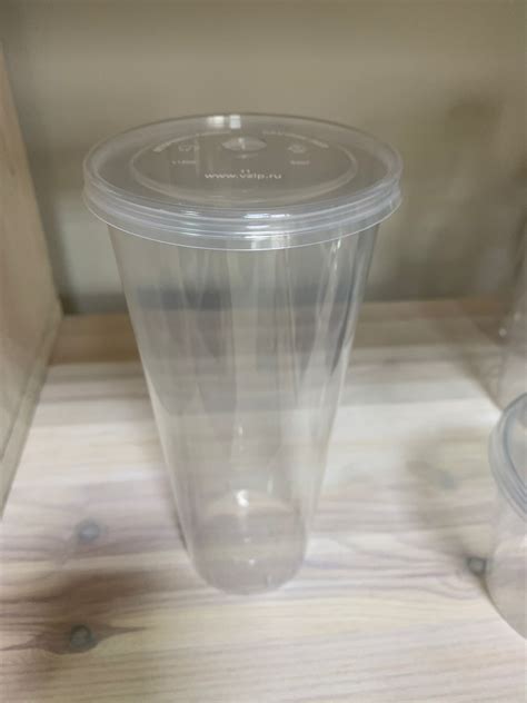 Стакан 500 мл ПП прозрачный глянцевый Bubble Cup