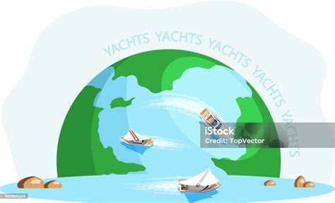 파도에 요트 레가타 푸른 바다 지구에 바다 화창한 여름 방학 여행 해양 모험 항해 선박에 대한 스톡 벡터 아트 및 기타 이미지 항해 선박 0명 관광 Istock