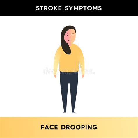 Vector Illustration Of A Man With One Part Of His Face Down Stock