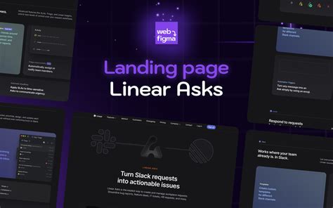 Linear Asks Landing Page UI Web To Figma Figma