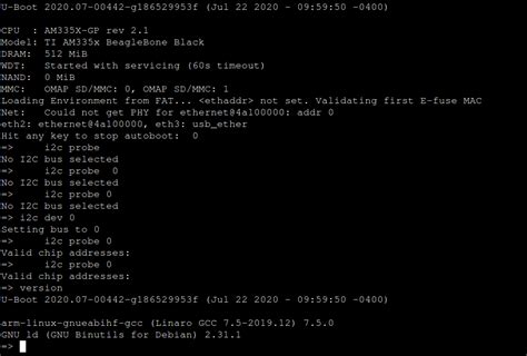 U Boot Seems Not Support In U Boot 2020 7 22 Linux Discussions DigiKey TechForum An