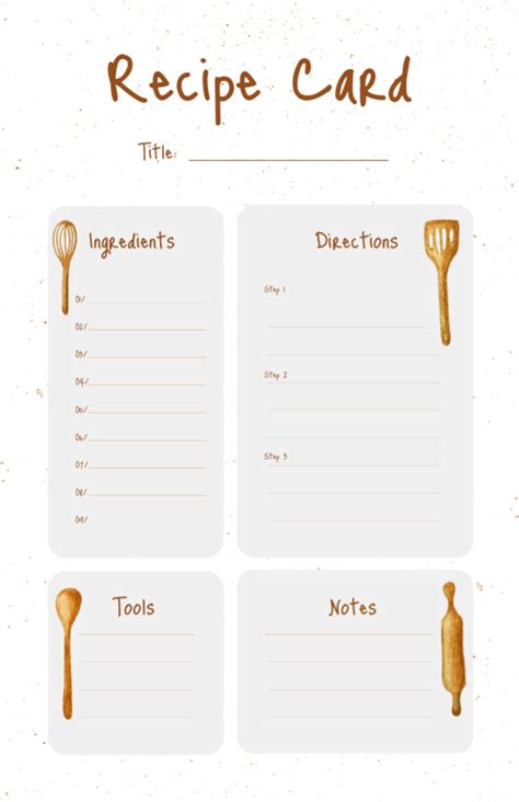 Recipe Card Design