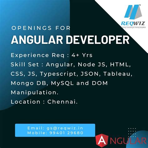Nancy V On Linkedin We Are Looking For Angular Developers Please Find