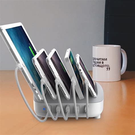 Orico W Port Usb Charging Station For Phone Tablet White