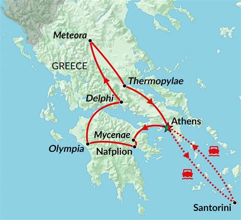 Map Of Ithaca Greece