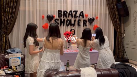 Vlog•수원 파티즈호텔에서 브라이덜샤워 해주기•apt 릴스찍기 최후 Youtube