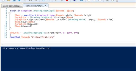 How To Take Snapshot Of The Screen Using PowerShell