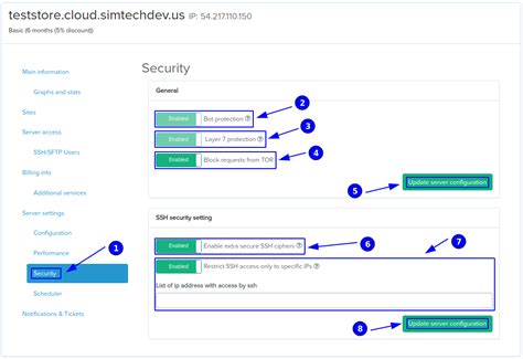 Performance And Security Server Settings Docs Of Managed Hosting Solution