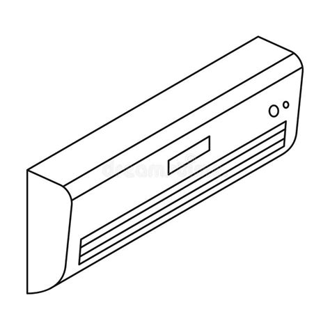 Conditioning Single Icon In Outline Style Conditioning Vector Symbol Stock Illustration Web