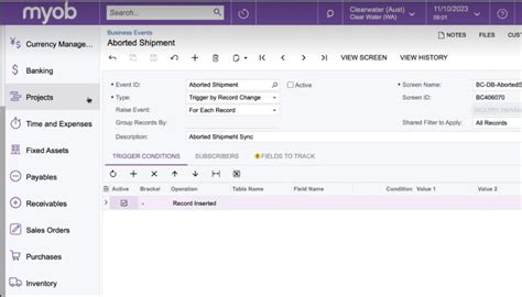 custom erp software development with myob advanced