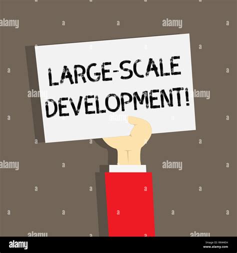Word Writing Text Large Scale Development Business Concept For Develop On An Extensive Basis